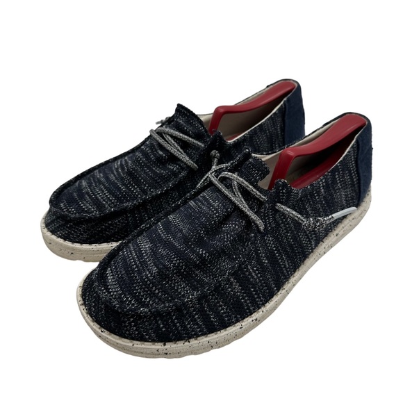 Hey Dude | Shoes | Hey Dude Womens 9 Wendy Sox Navy Slip On Shoes Casual Comfort Boat Loafer ...